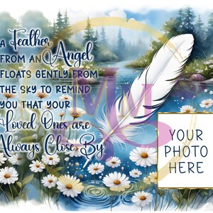 A Feather Memorial Slate Bundle - Digital PNG Files for Sublimation ...