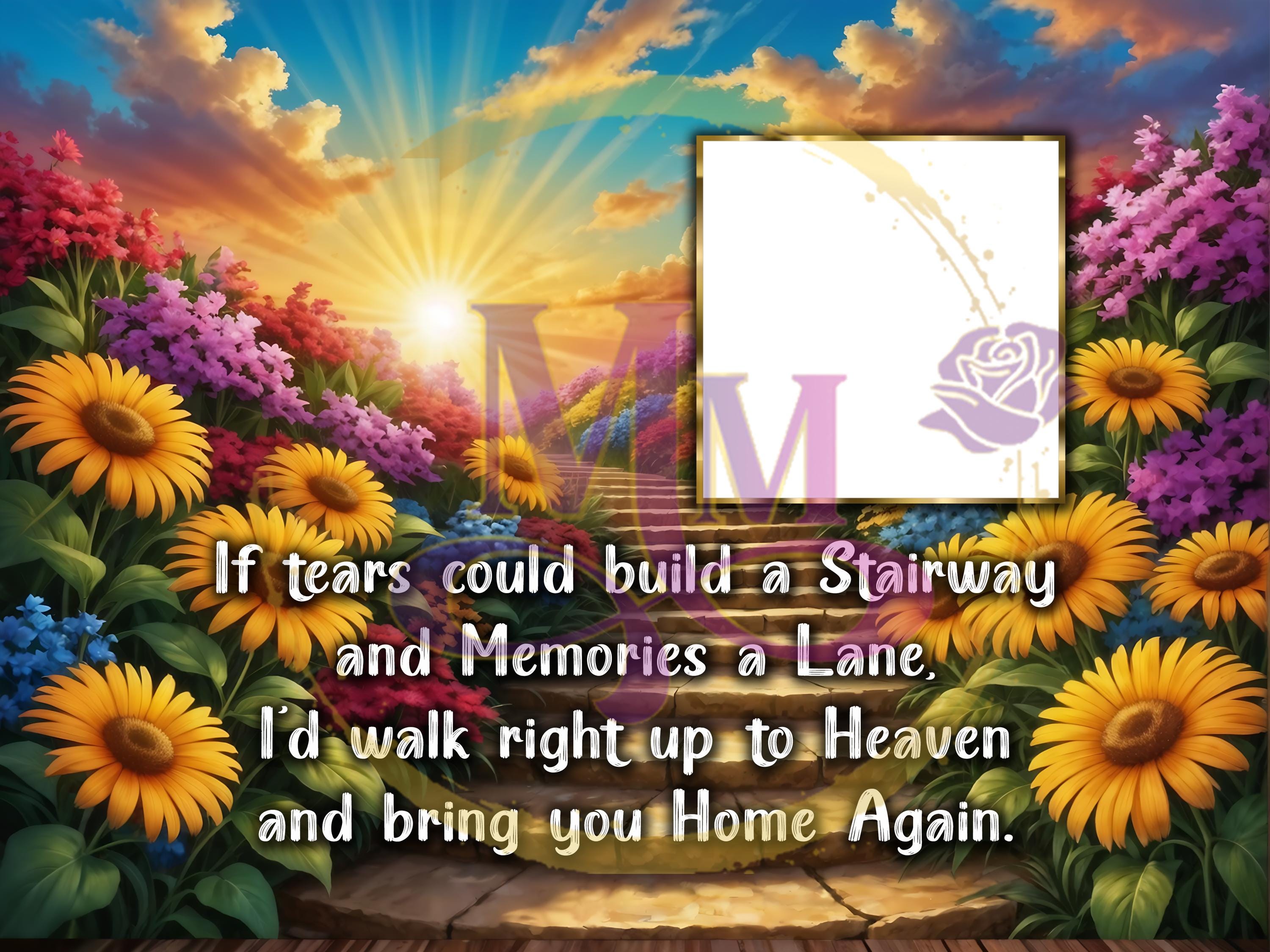 Stairway to Heaven/in Loving Memory - Memorial Slate Bundle - Digital ...