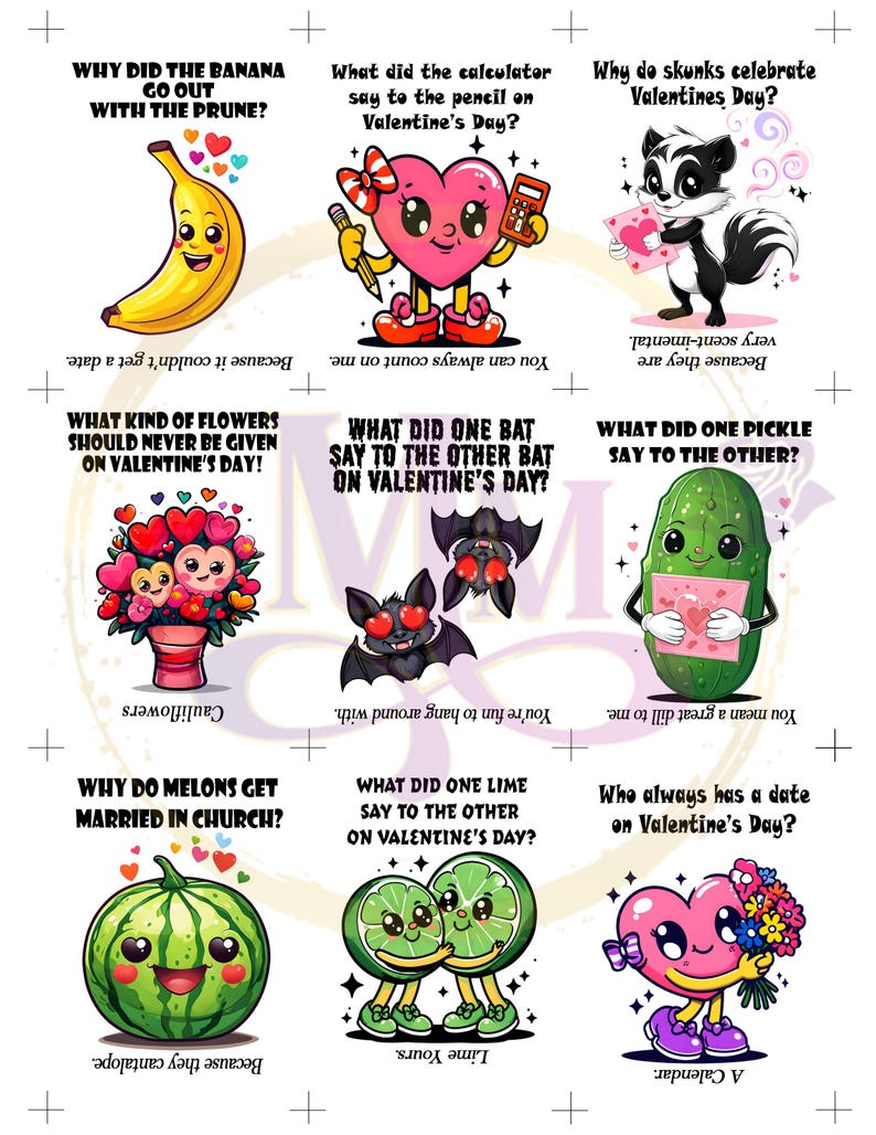 Valentine's Day Card Printable - Cute Jokes - Etsy