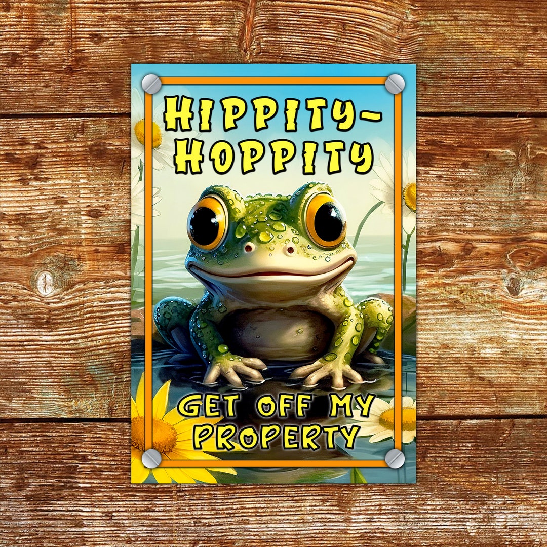 Get off My Property - Digital PNG File - 12x18 - Etsy