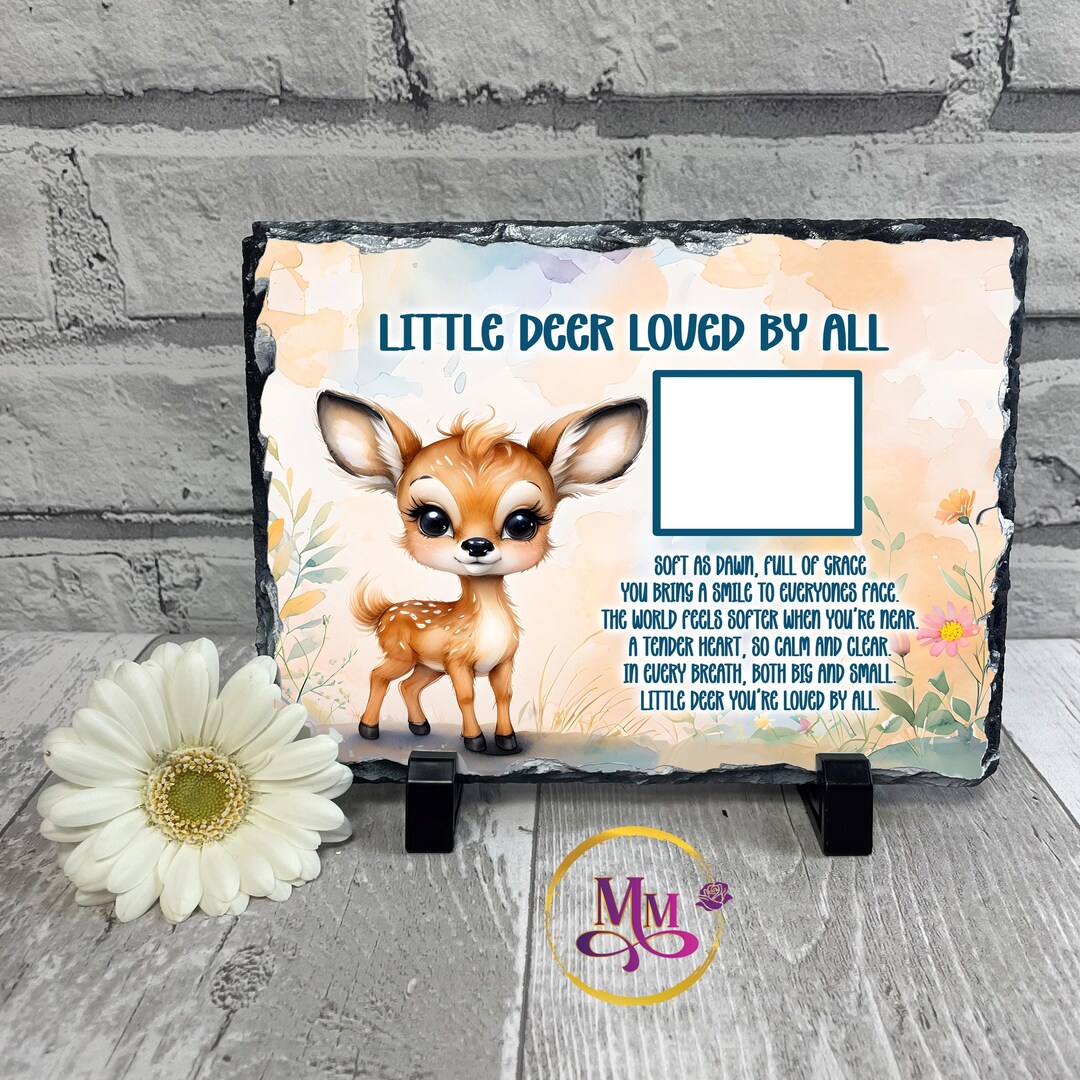 Little Deer Loved by All - Baby - Slate Bundle - Digital PNG Files for ...