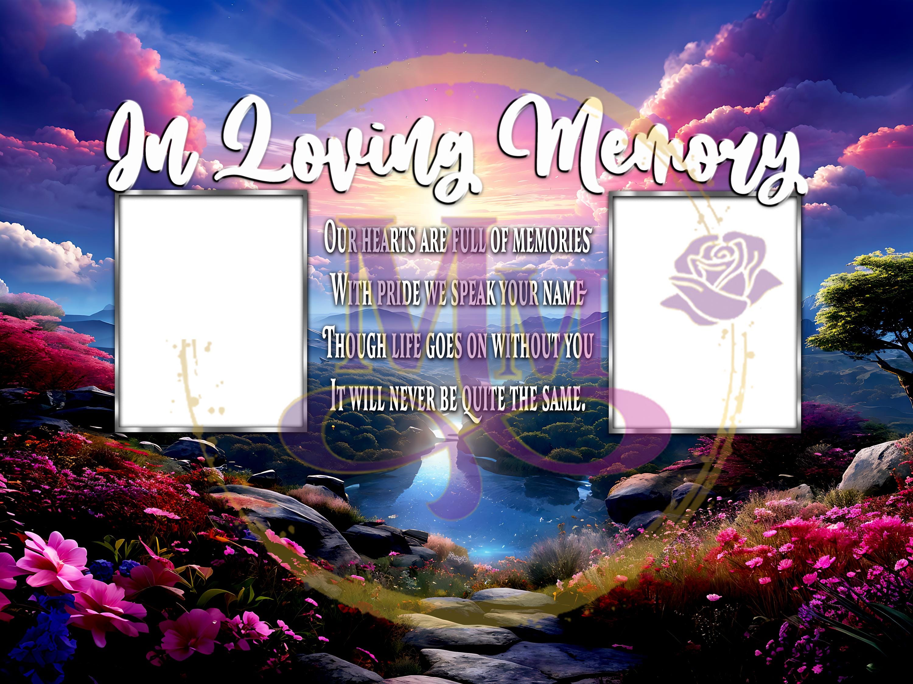 In Loving Memory/life Will Never Be the Same Memorial Slate Bundle ...