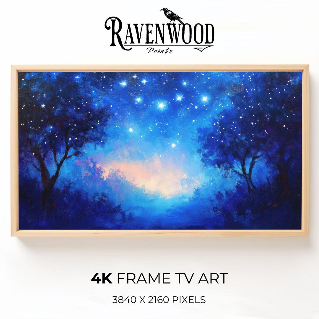 Starry Night Digital Download Art, Frame TV Art, Samsung Frame TV Art ...