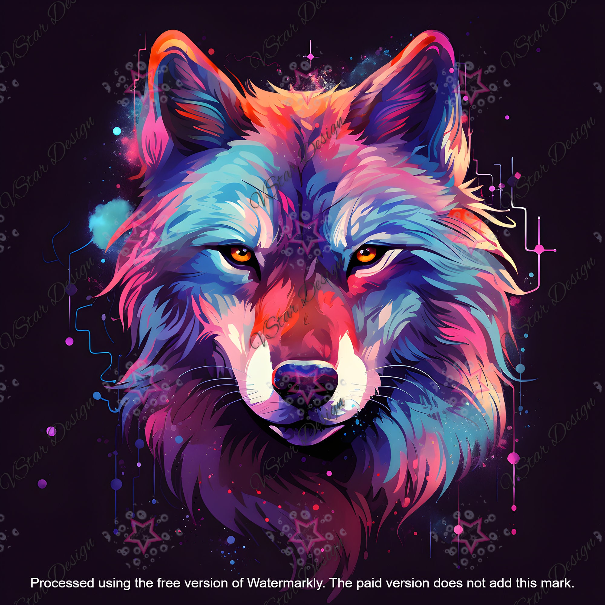 Wolf Pack, Digital Prints, Set of 4, Square Prints, Animal Wall Art ...