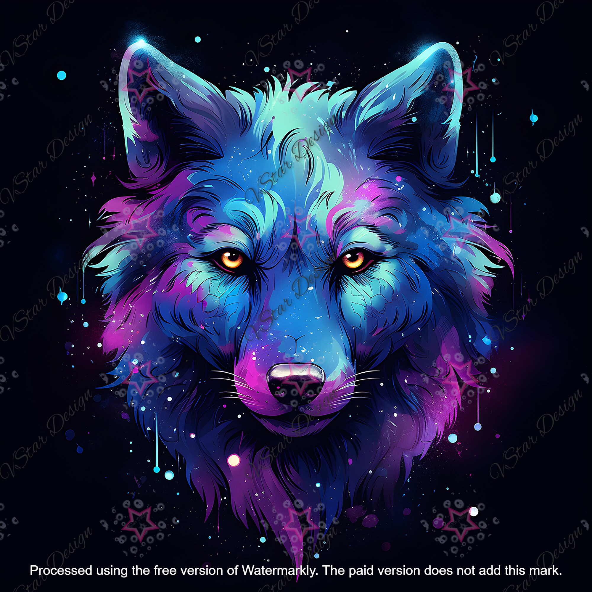 Wolf Pack, Digital Prints, Set of 4, Square Prints, Animal Wall Art ...