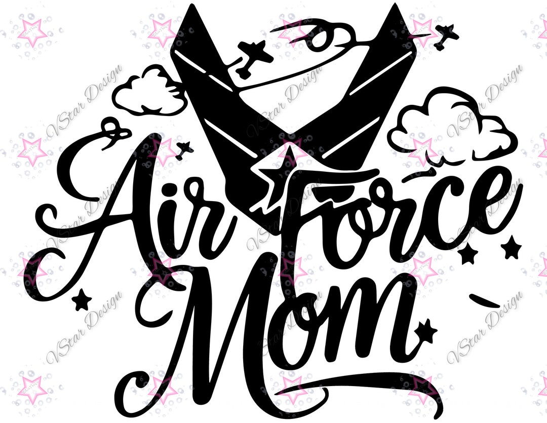 Air Force Mom Wings, Air Force Mom, SVG File, Cut File, PNG File ...