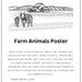 Farm Animals Poster - Etsy