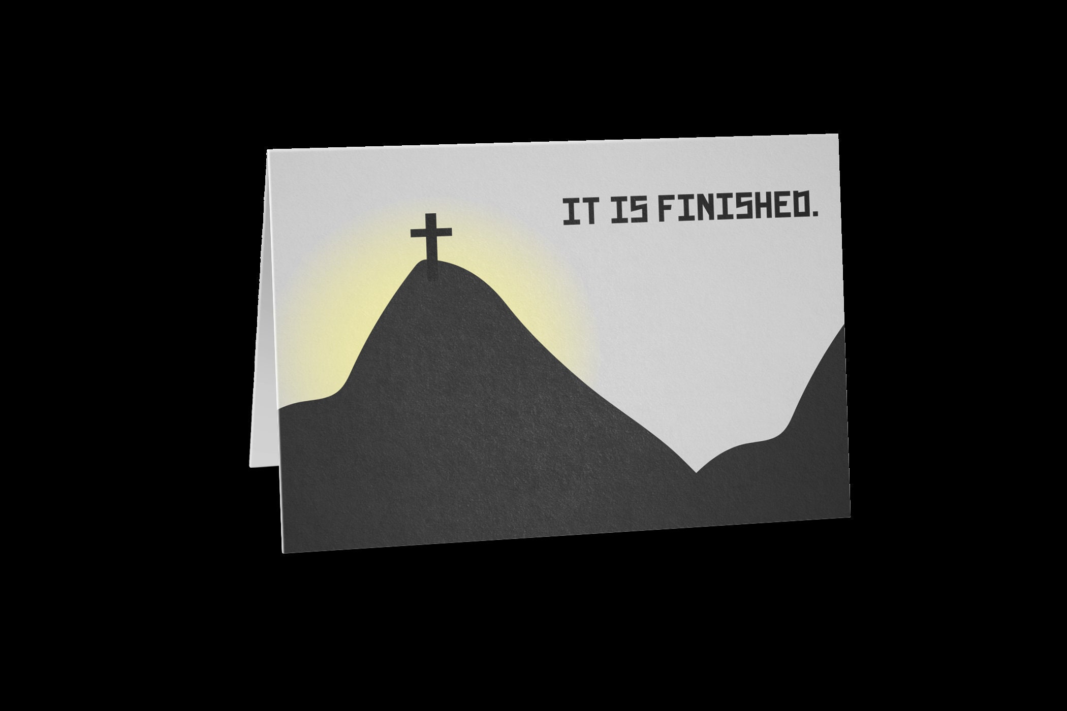 PRINTABLE It is Finished Easter Card - Etsy