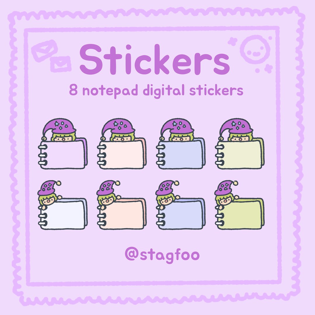 Witch PNG Notepad Stickers Digital Stickers Digital Stickers Notability ...