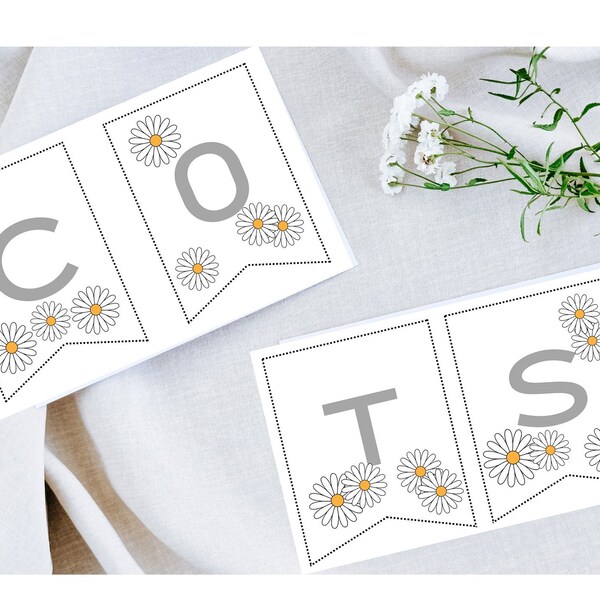 Daisy Banner - Etsy