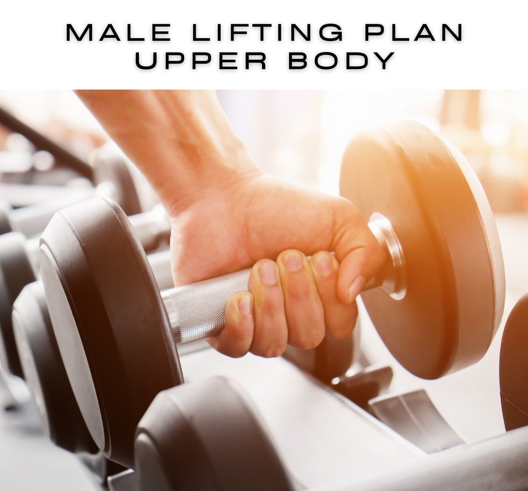 Male Lifting Plan Upper Body Build - Etsy