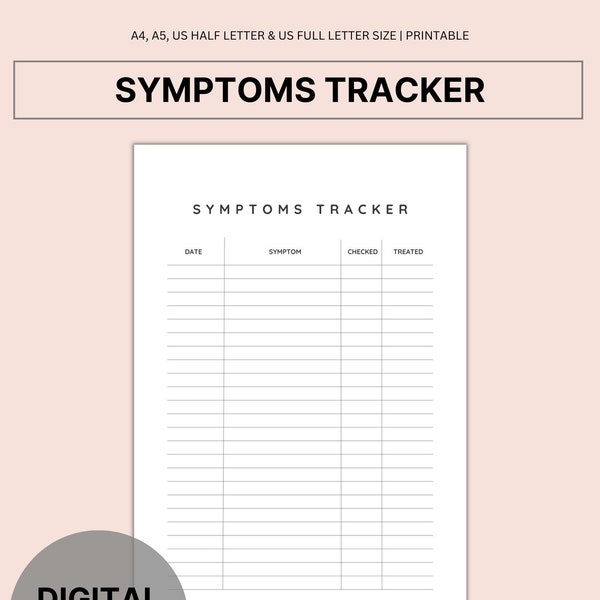 Symptom Monitoring - Etsy