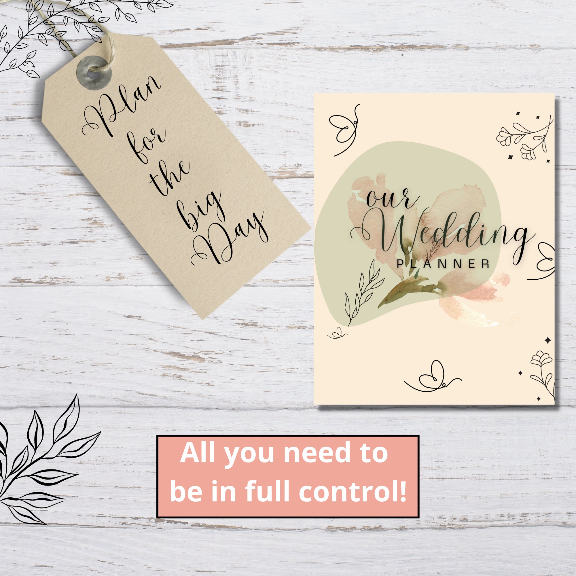 Ultimate Printable Wedding Planner, Digital Filr, the All-in-one ...