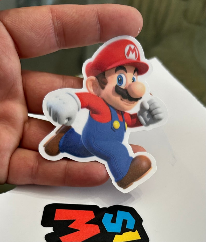 Super Mario Sticker - Etsy