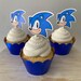 Sonic Cupcake Toppers, Cupcake Wrappers, Sonic Birthday - Etsy