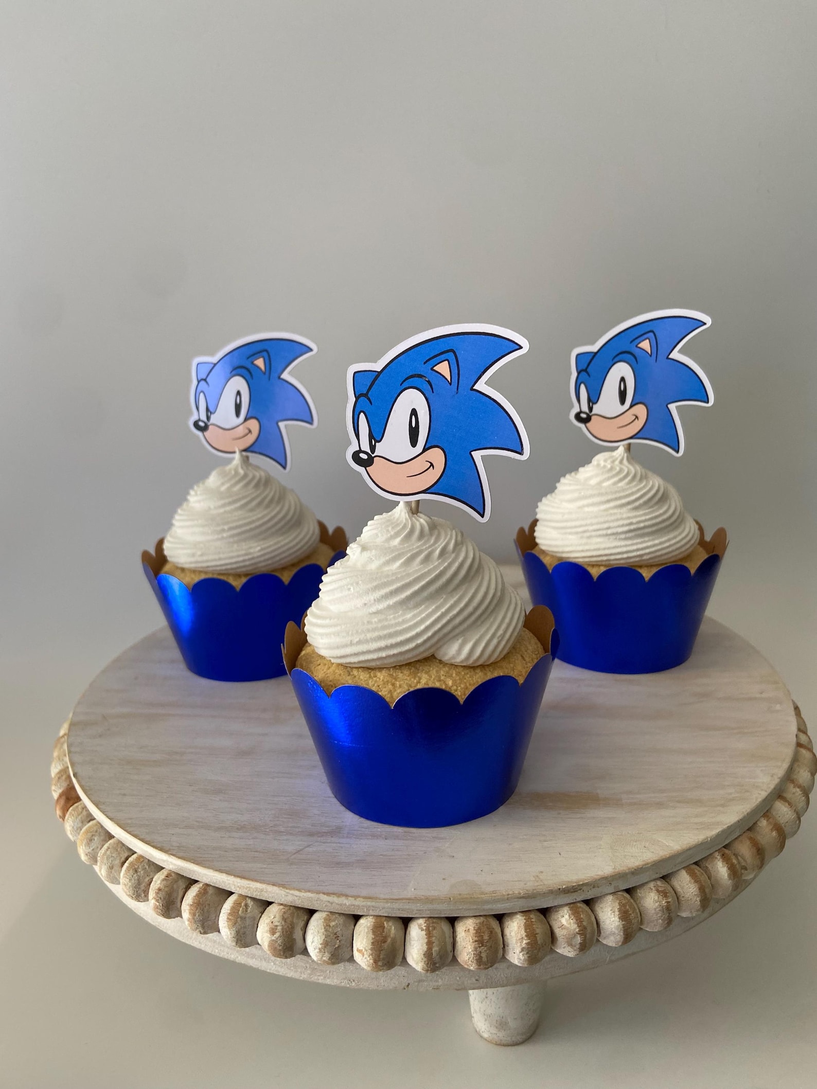 Sonic Cupcake Toppers, Cupcake Wrappers, Sonic Birthday - Etsy