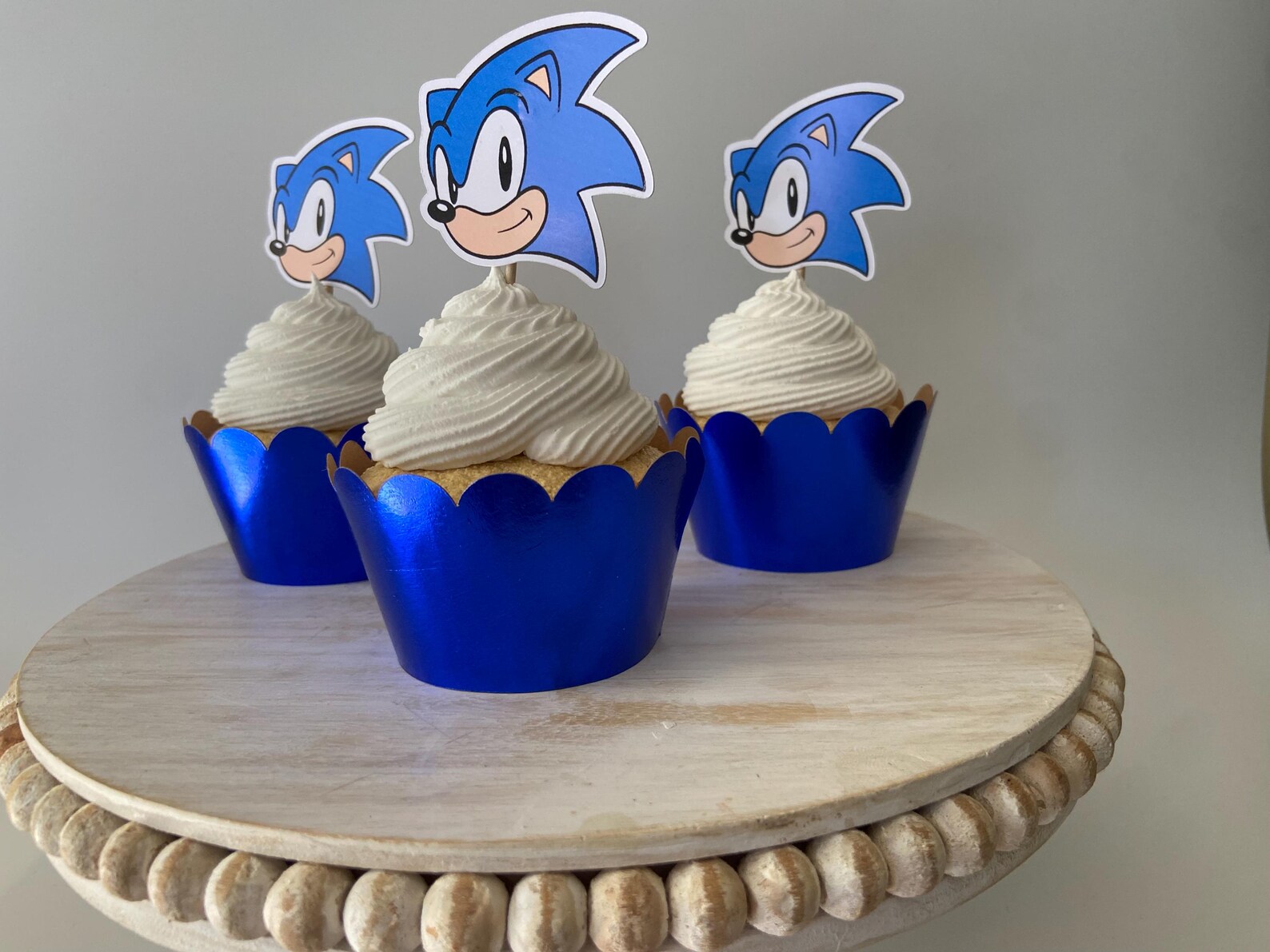 Sonic Cupcake Toppers, Cupcake Wrappers, Sonic Birthday - Etsy