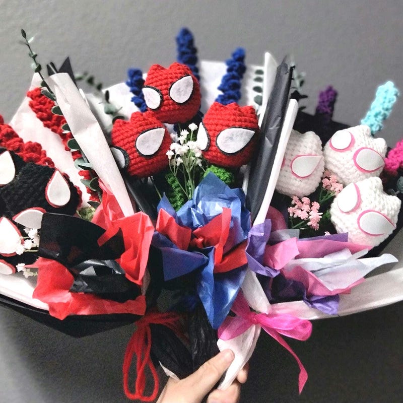 Spiderman Flower Bouquet - Etsy