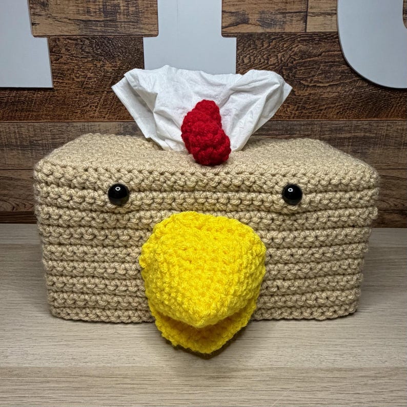 Handmade Crochet Chicken Tissue Box Cover - Etsy