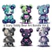 Scary Teddy Bear Bundle Vol 3, 6 PNG Spooky Teddybear Zombie Teddy ...