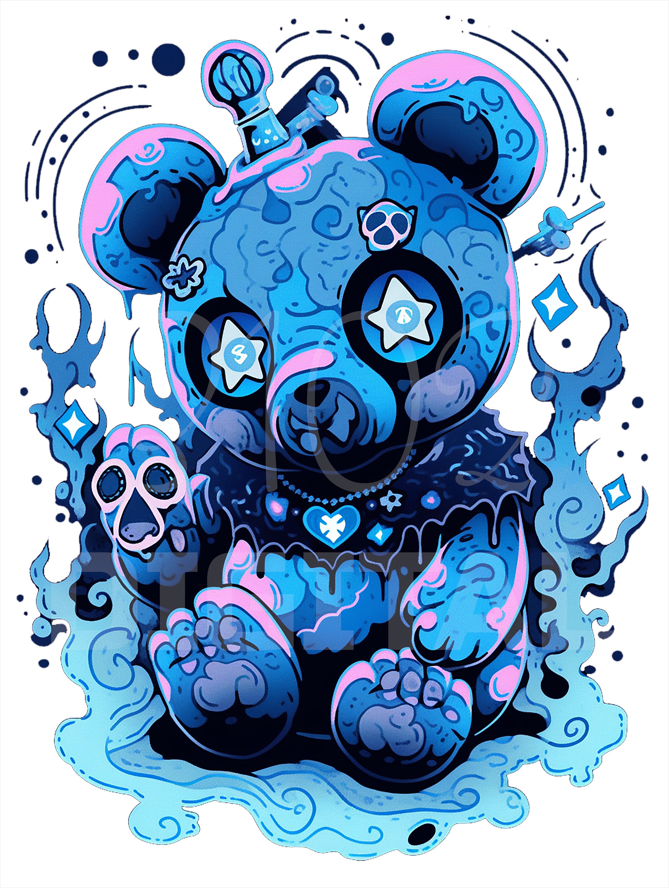 Scary Teddy Bear Bundle Vol 2 6 Png Zombie Spooky Teddybear Monster Teddy Bears Horror Teddy