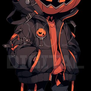 Bundle of 6 Pumpkin Head Kids PNG Download Pack Clipart of Jack-o ...