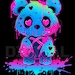 Scary Teddy Bear Bundle Vol 3, 6 PNG Spooky Teddybear Zombie Teddy ...