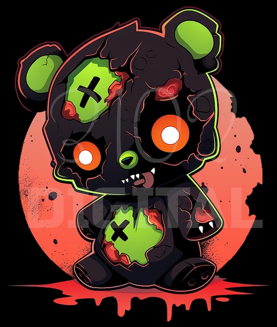 Zombie Teddy Bear Drawings
