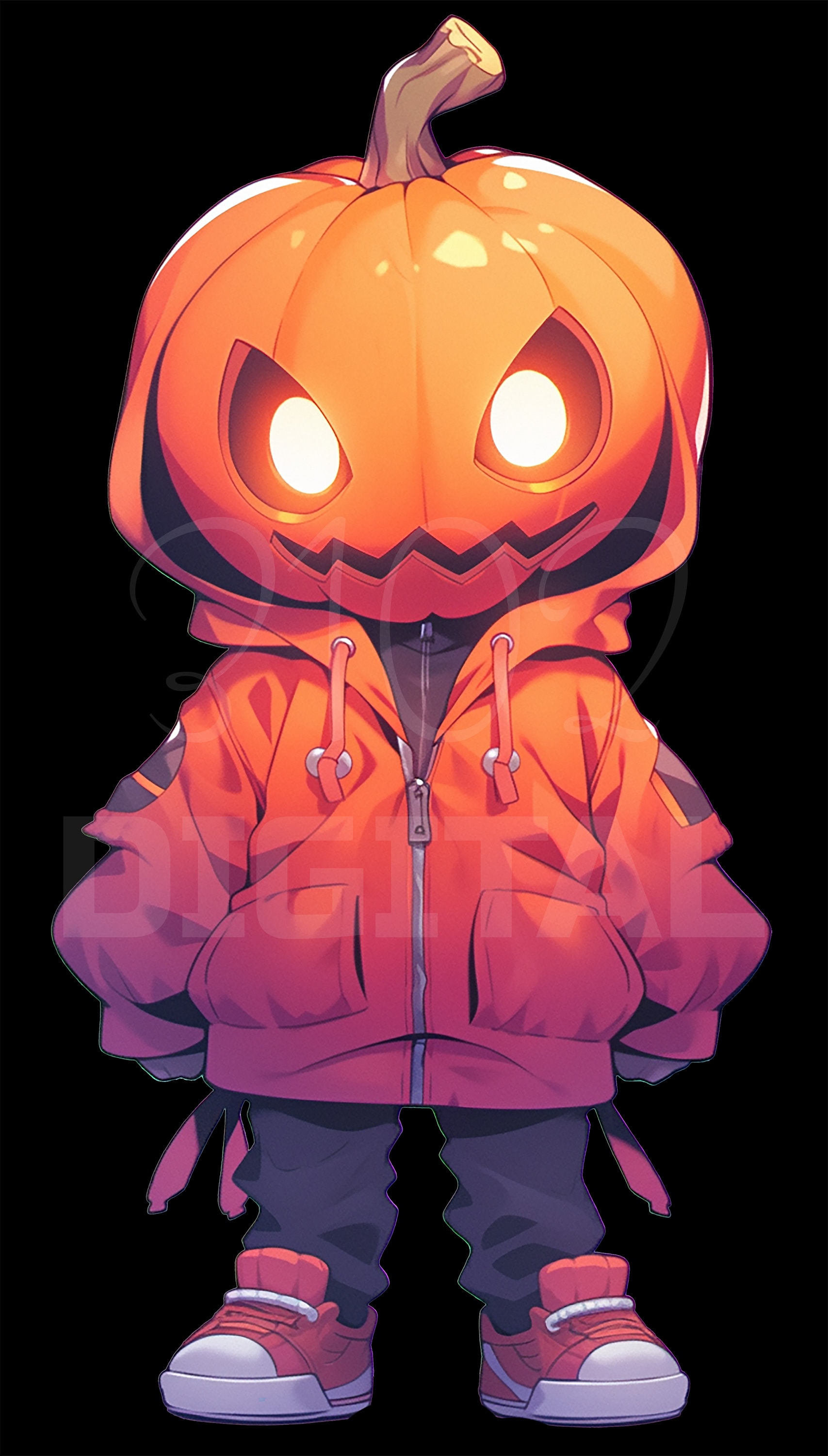 Bundle of 6 Pumpkin Head Kids PNG Download Pack Clipart of Jack-o ...