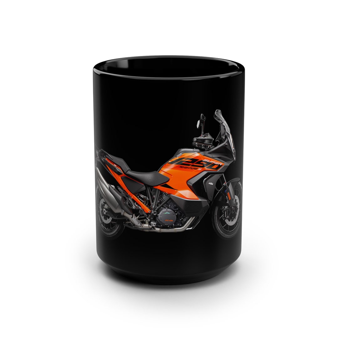 KTM 1290 Super Adventure S 2023-2024 Black Coffee Cup Mug, large 15oz ...