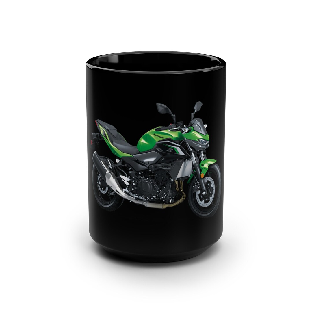 Kawasaki Z500 ABS Green 2024 Black Coffee Cup Mug, large 15oz by ...