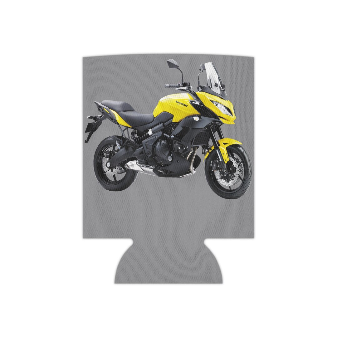 Kawasaki Versys 650 Yellow 2014 Can Cooler by Motophotomerch - Etsy