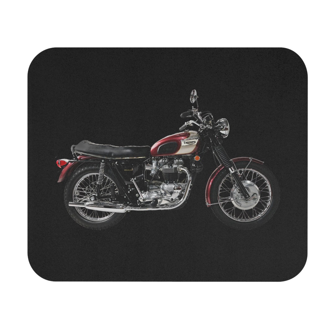 Triumph Bonneville Red Silver 1970 Mouse Pad by Motophotomerch - Etsy