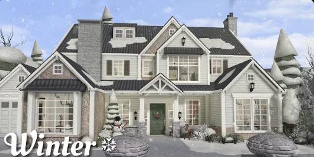 Bloxburg: Winter Family Home. *READ DESCRIPTION* - Etsy