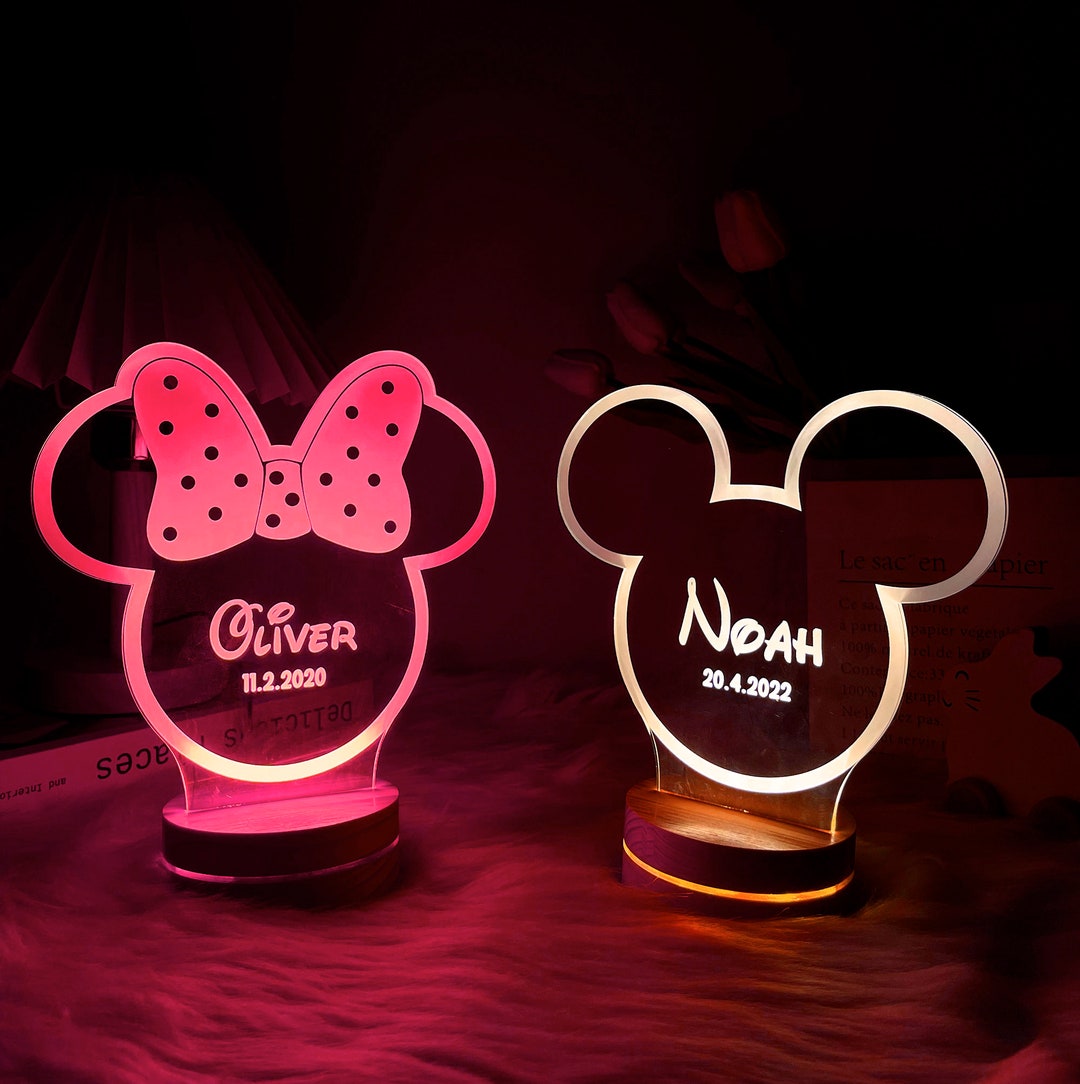 Personalized Mouse Head LED Sign Multicolor Lamp Gifts for - Etsy