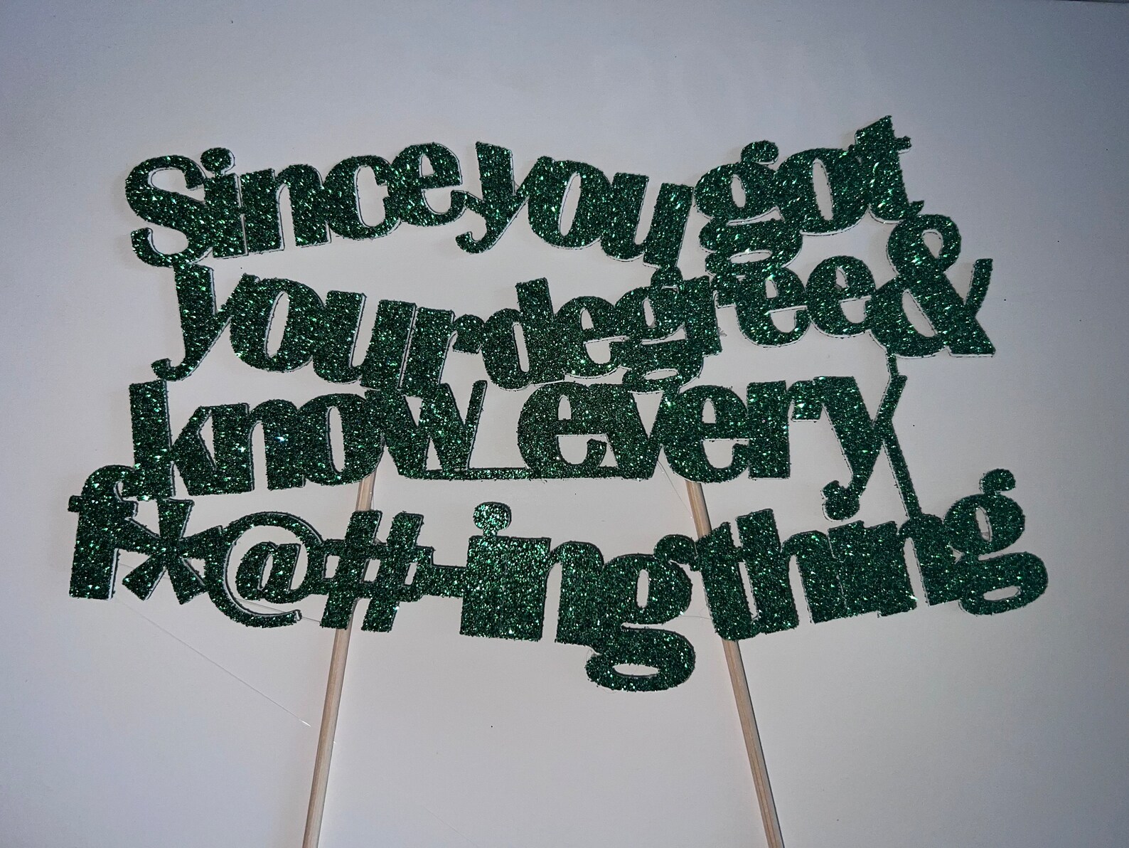Since You Got Your Degree Cake Topper - Etsy