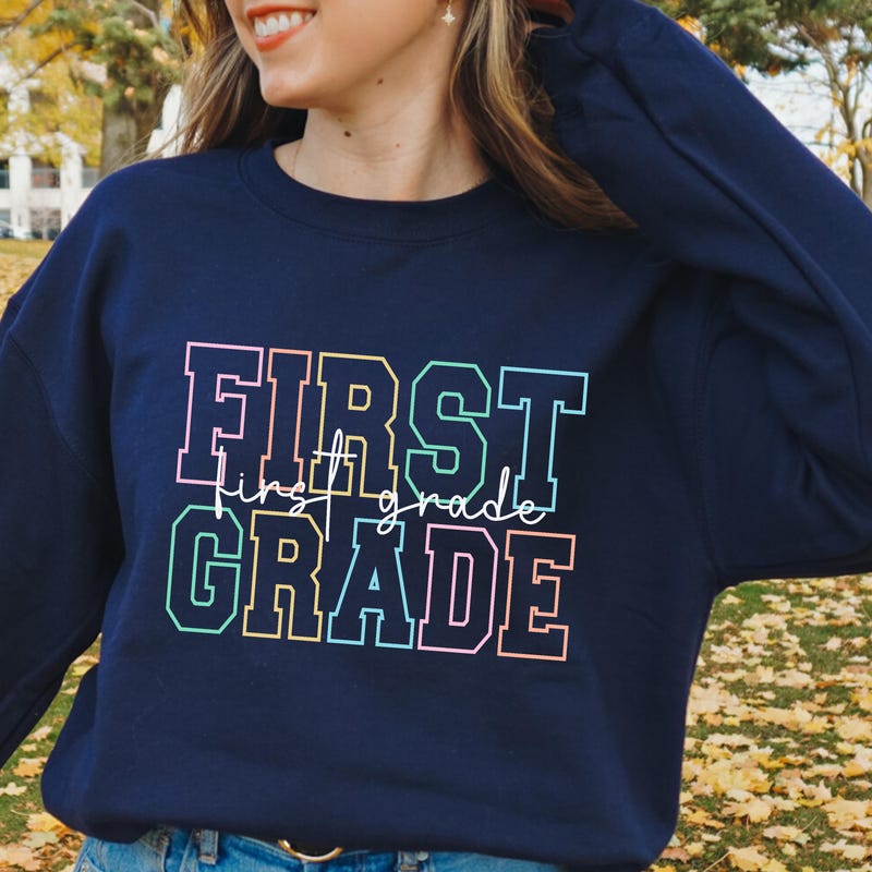 First Grade Shirt - Etsy