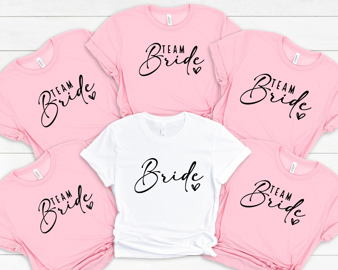 Team Bride Shirts, Bride Shirt, Bride Squad Tshirts, Hen Party T Shirts ...