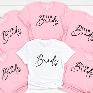 Team Bride Shirts, Bride Shirt, Bride Squad Tshirts, Hen Party T Shirts ...