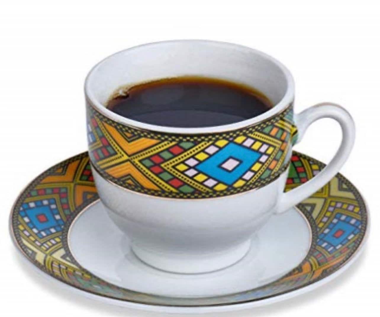 12 PCS Ethiopian Traditional Coffee Cups Traditional Design - Etsy