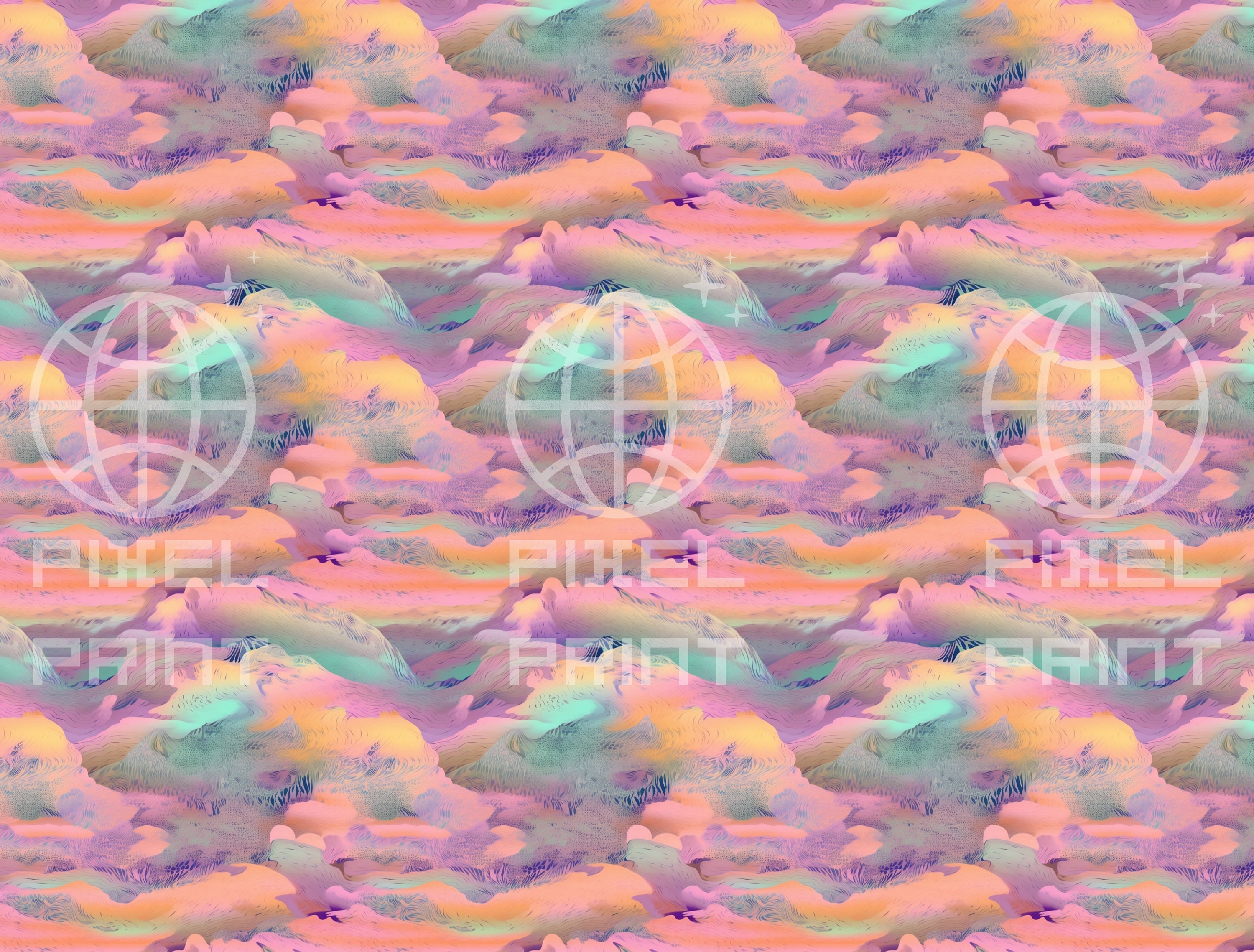 Pastel Seamless Pattern Printable Paper Patterns Landscape Pink Paper ...
