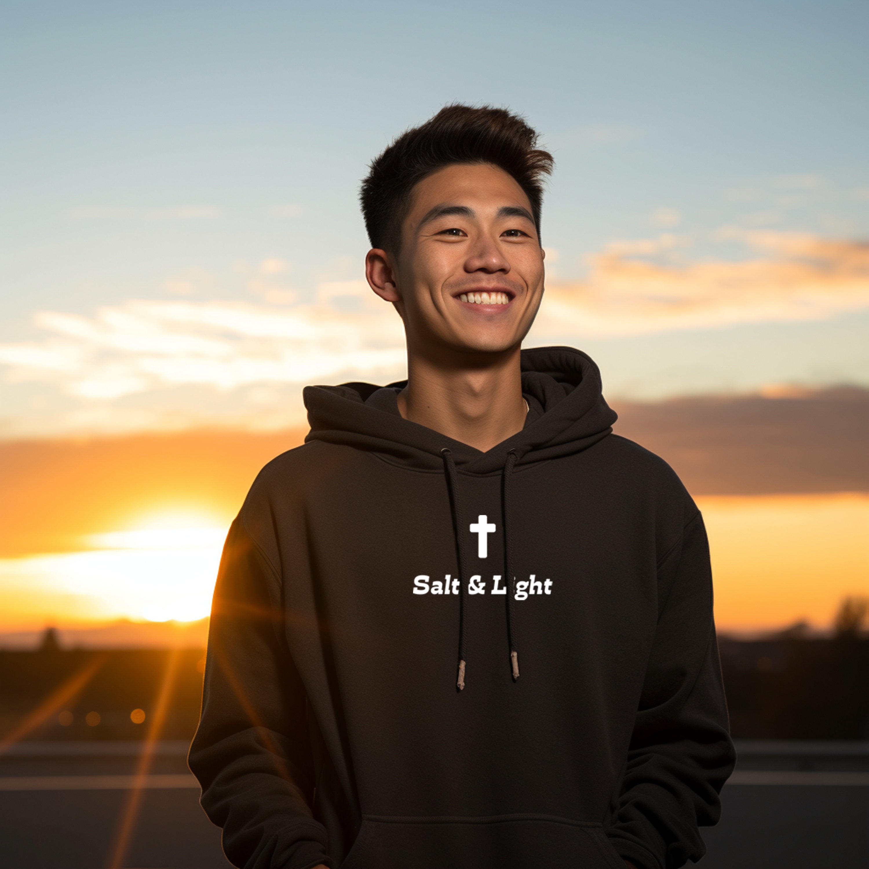 Salt & Light Aesthetic Christian Embroidered Hoodie Jesus Apparel Bible ...