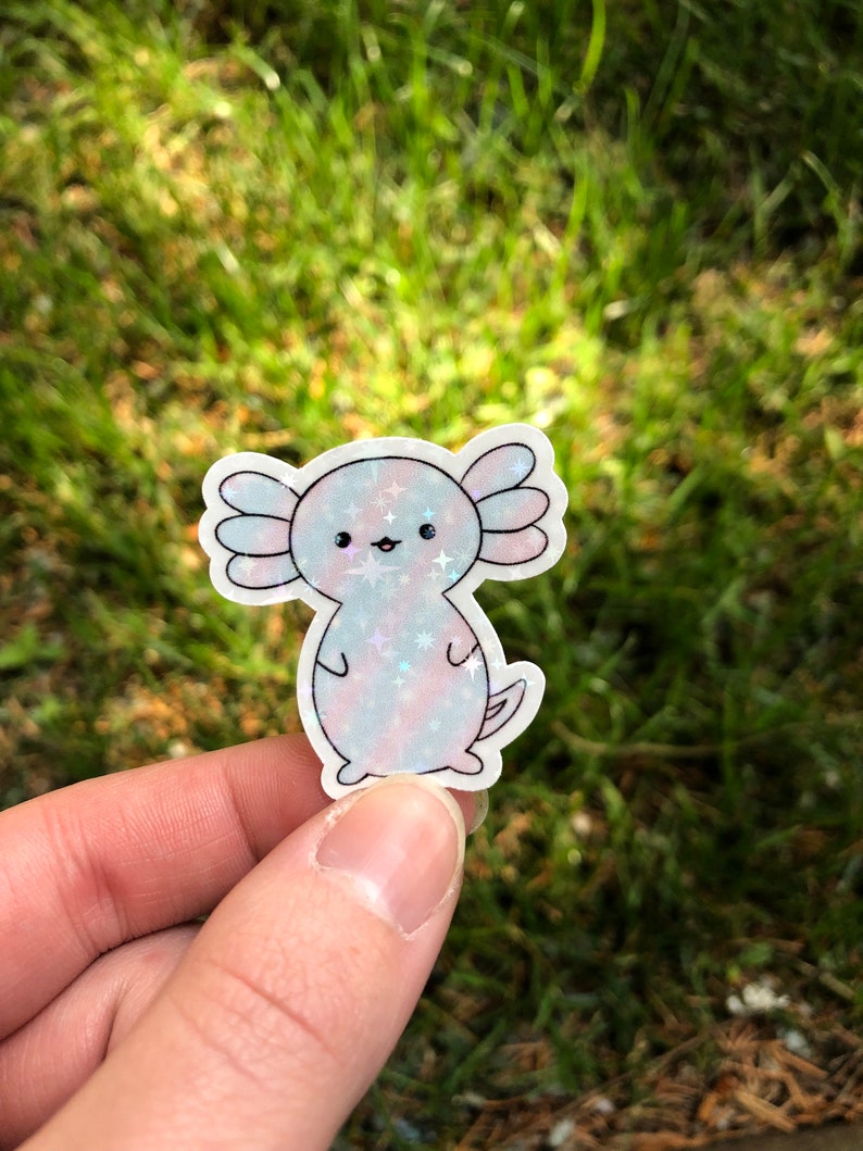 Handmade Axolotl Stickers Water Resistant Decal Great for - Etsy