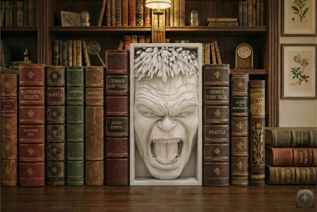 Hulk Book Nook | Superhero 3D Shadow Box, Marvel Avenger 3D Wall Art - Etsy