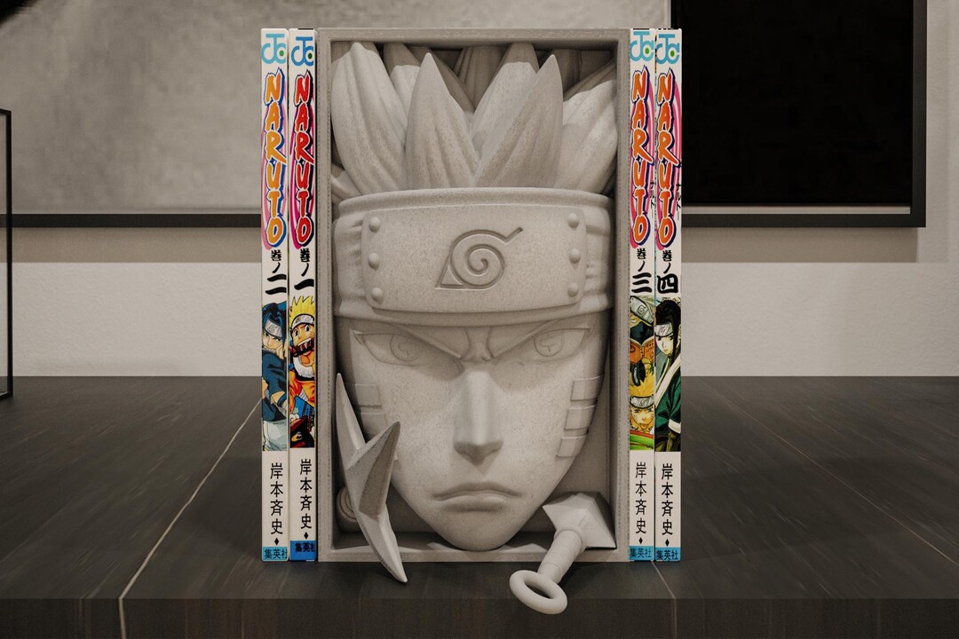 Naruto Book Nook | Anime 3D Shadow Box | Kunai Manga 3D Wall Art - Etsy