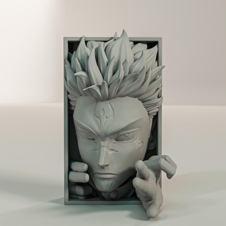 Sukuna Book Nook | Jujutsu Kaisen 3D Shadow Box | 3D Anime Wall Art ...