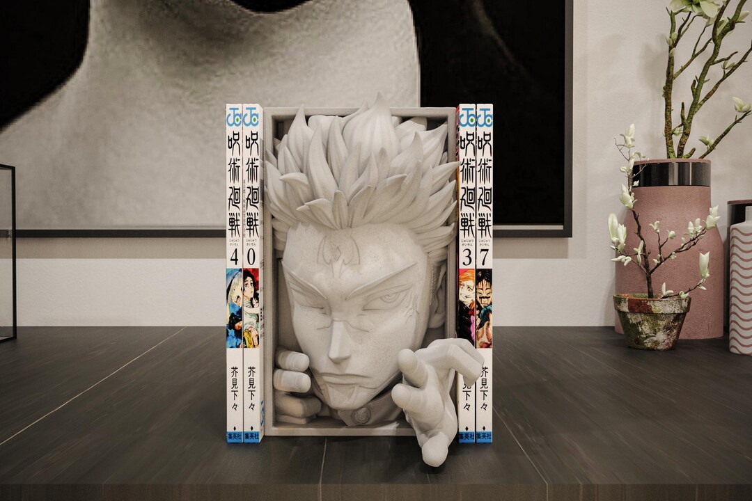 Sukuna Book Nook | Jujutsu Kaisen 3D Shadow Box | 3D Anime Wall Art ...