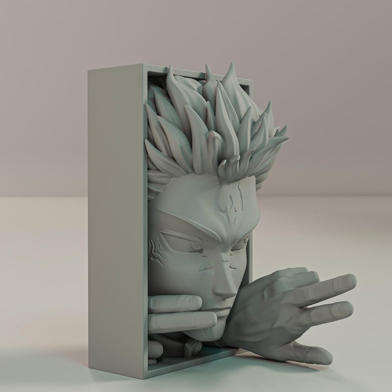 Sukuna Book Nook | Jujutsu Kaisen 3D Shadow Box | 3D Anime Wall Art ...