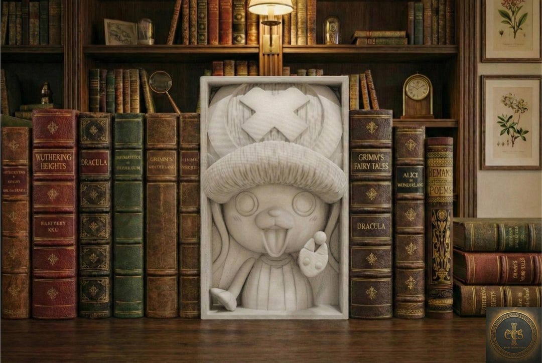 Chopper Book Nook | One Piece Manga Shadow Box | Anime Wall Art - Etsy