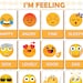 Printable Emotion Emoji Flashcards for Kids and Teens | Feelings Flash ...